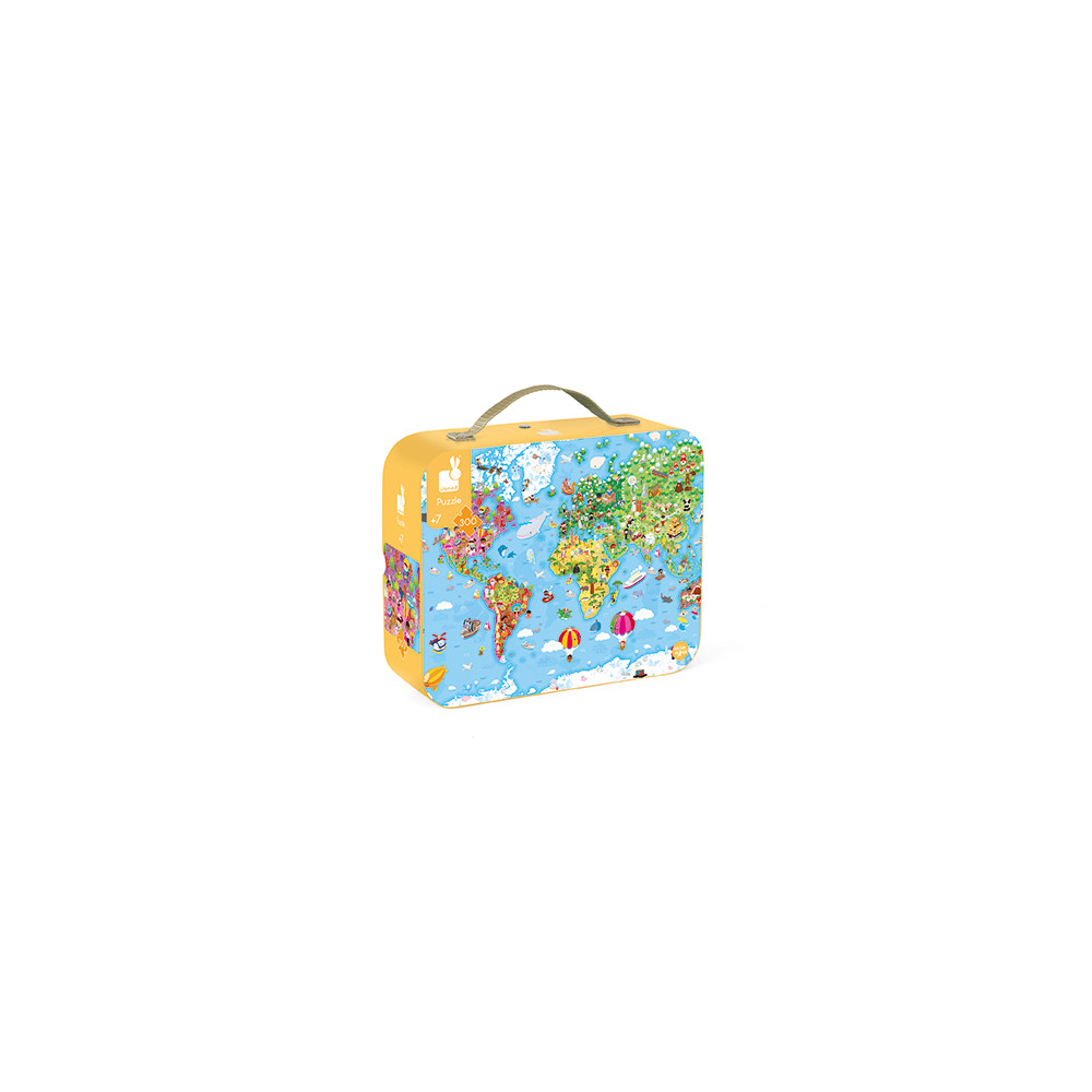 Giant World Map Puzzle - 300 Pieces