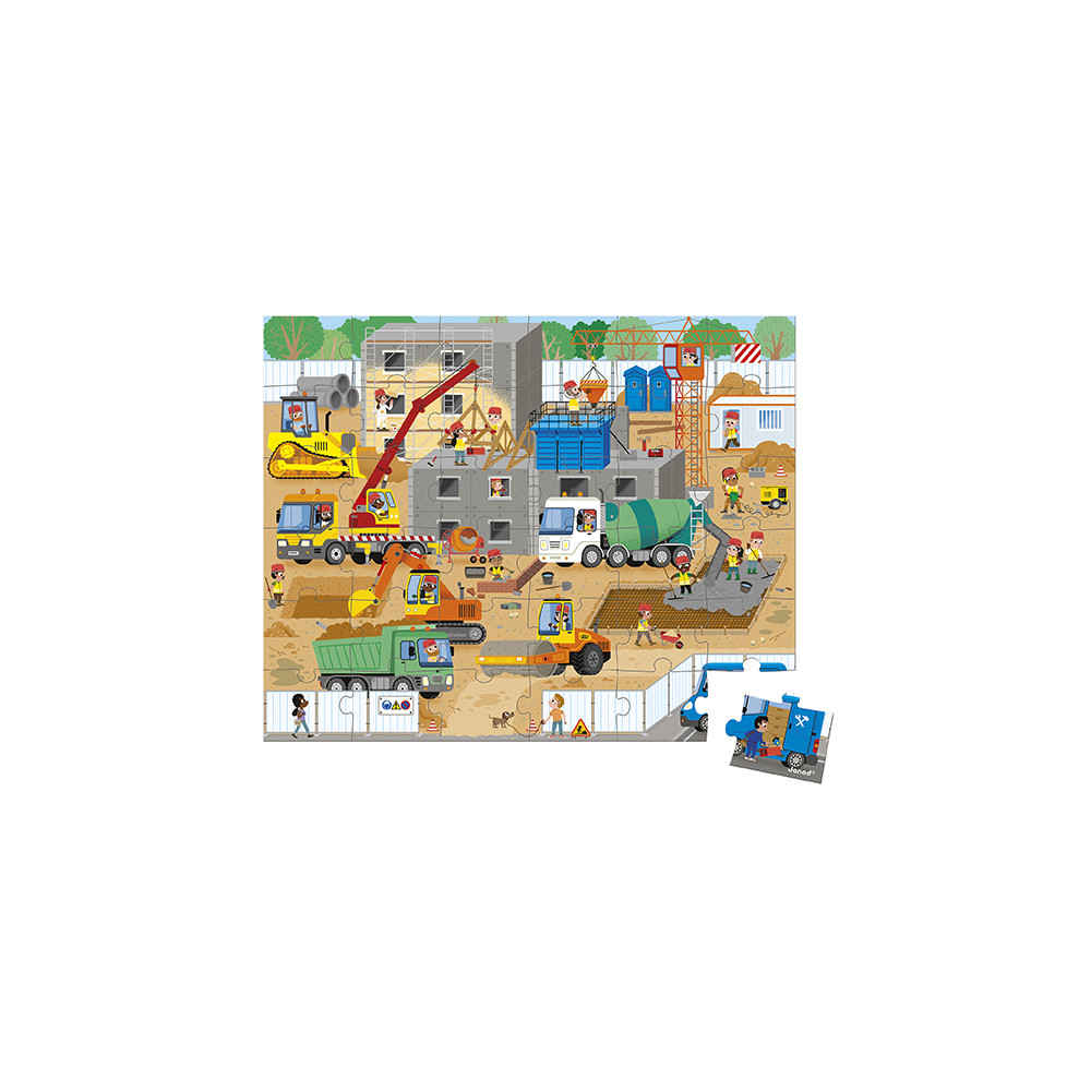 PUZZLE CONSTRUCTION SITE - 36 PIECES