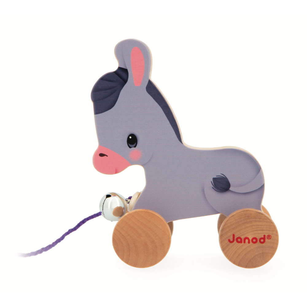 Farm Wooden Pull-Along Donkey