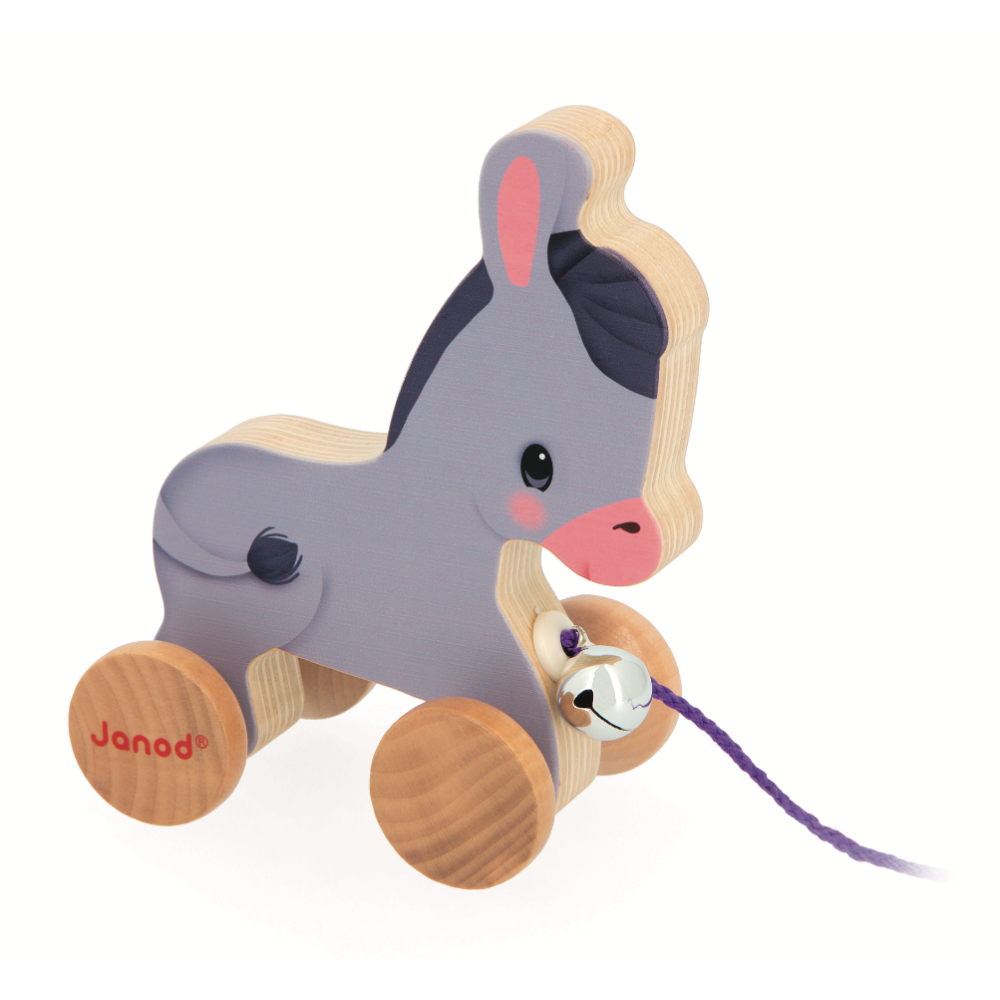 Farm Wooden Pull-Along Donkey