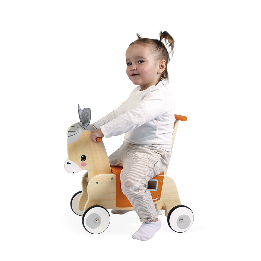 Farm Donkey Ride-On with Shape Sorter
