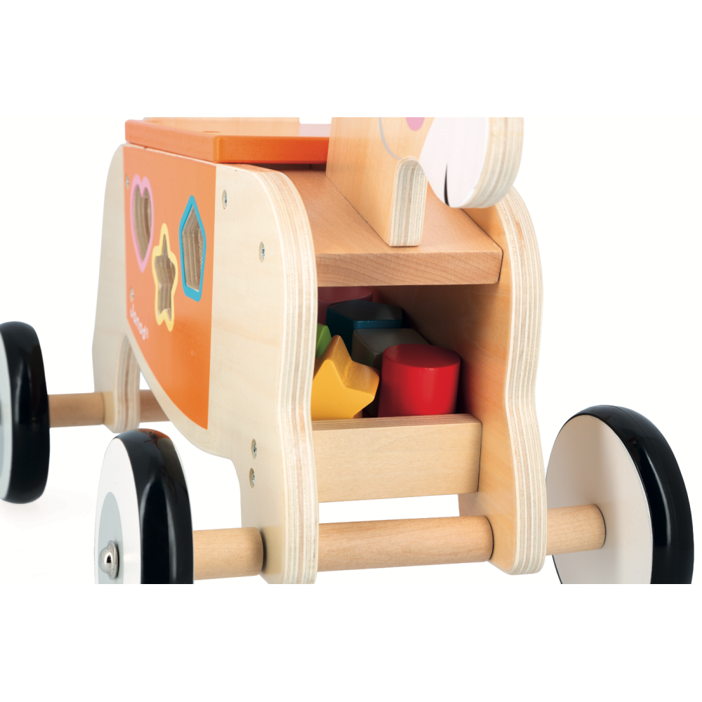 Farm Donkey Ride-On with Shape Sorter