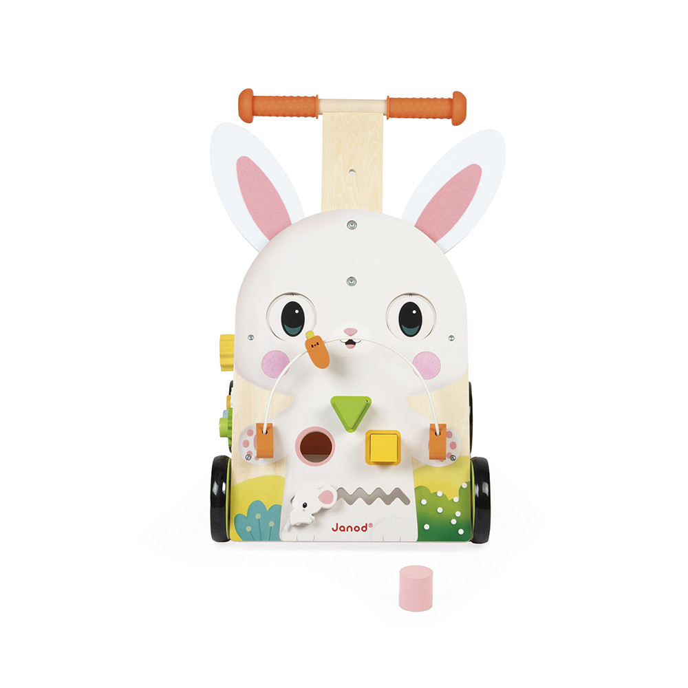 Wooden Rabbit Multi-Activity Baby Walker