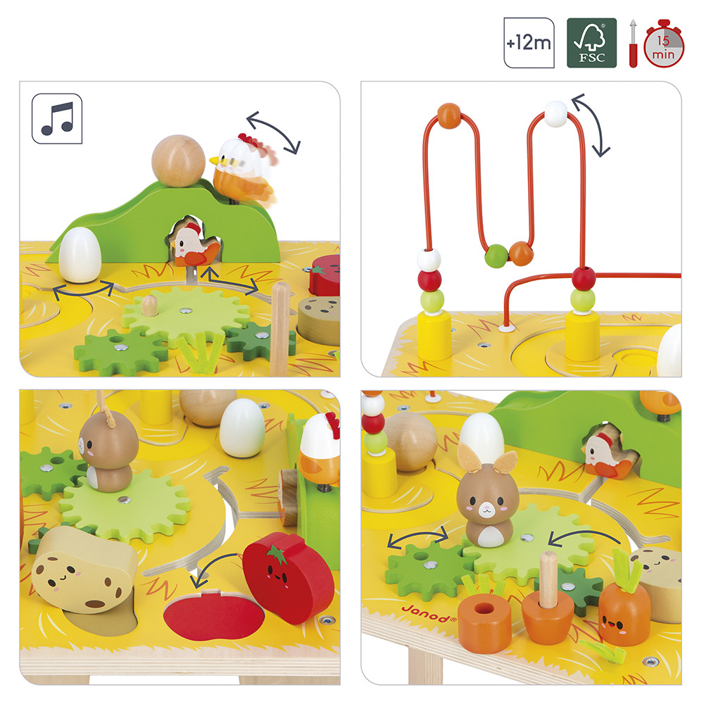 Farm Wooden Multi-Activity Table