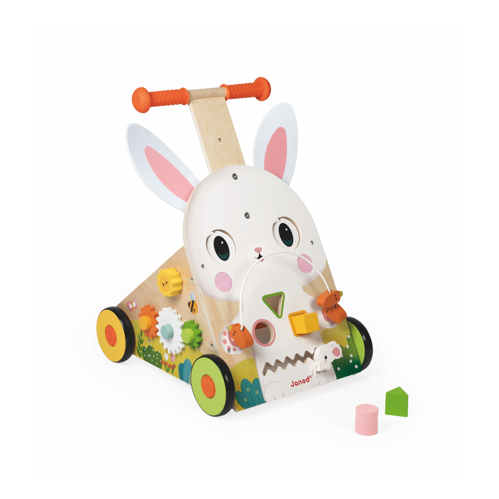 Wooden Rabbit Multi-Activity Baby Walker