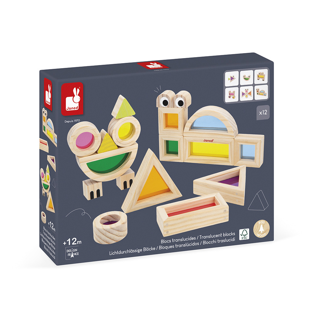 Sensory Translucent Stacking Blocks